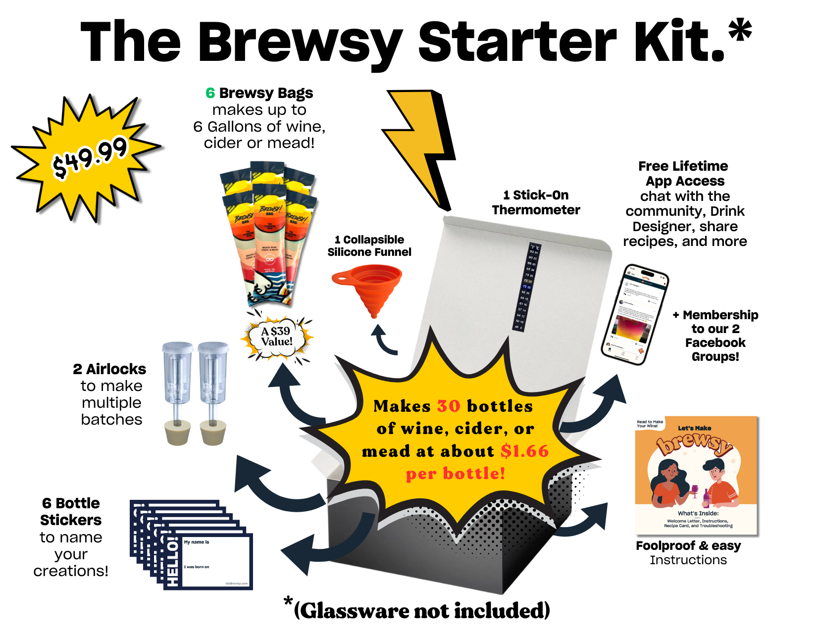 Brewsy - Make Wine, Cider or Mead out of any Juice!